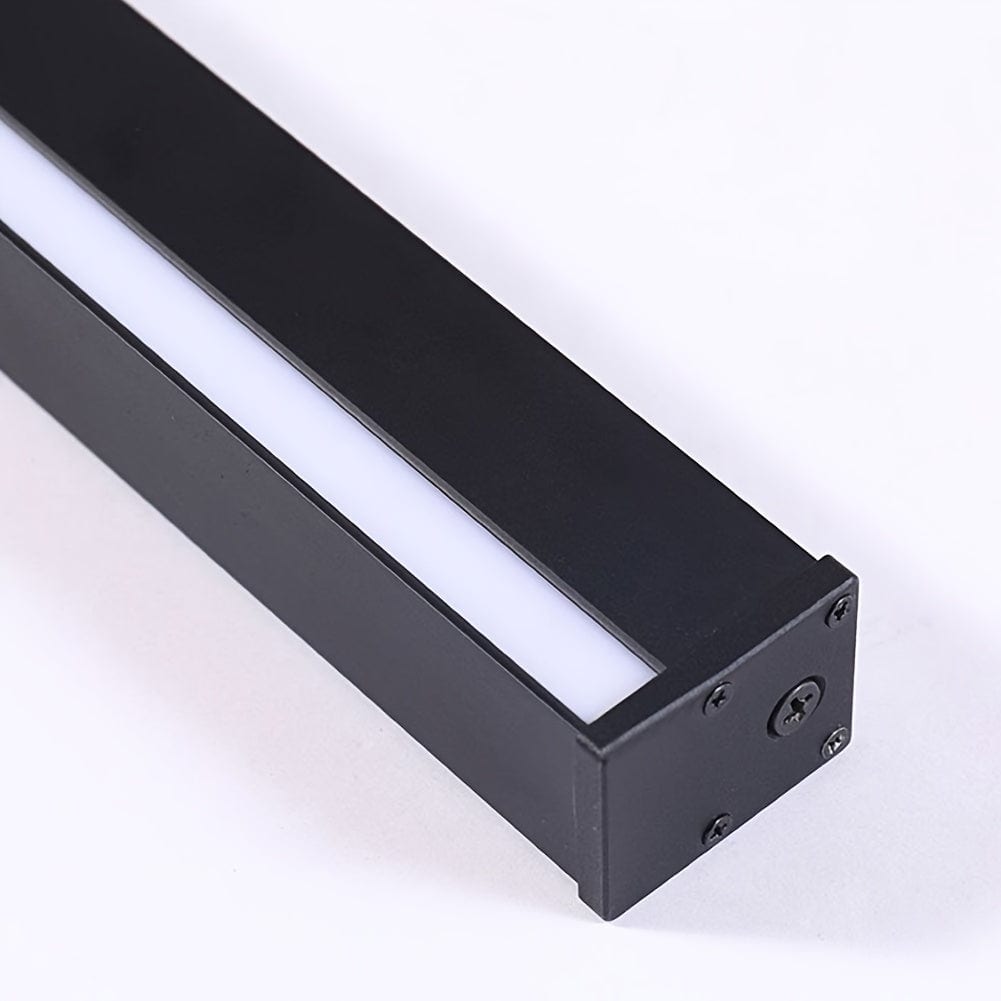 Exterior LED Wall Light Sconce, Modern Black LED Line Strip Wall Light ...