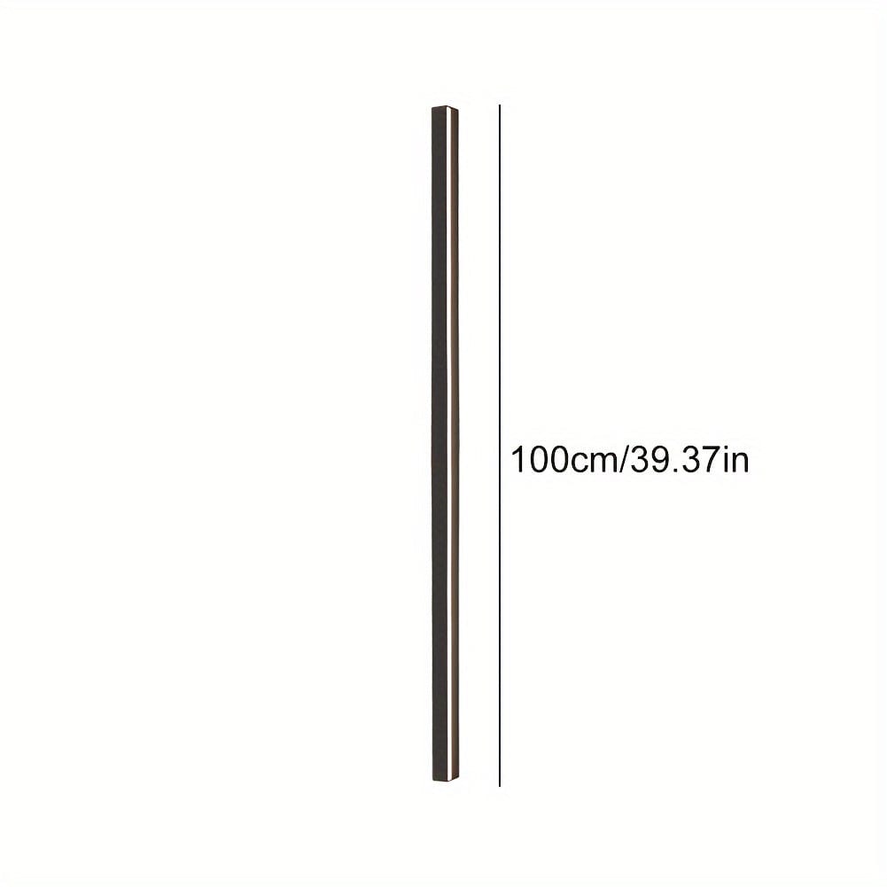 Exterior LED Wall Light Sconce, Modern Black LED Line Strip Wall Light ...