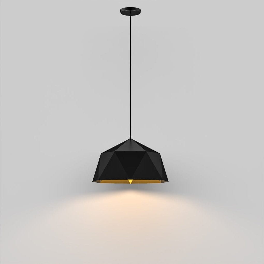 Minimalist Diamond Faceted Shade Single Pendant Light — ErisView